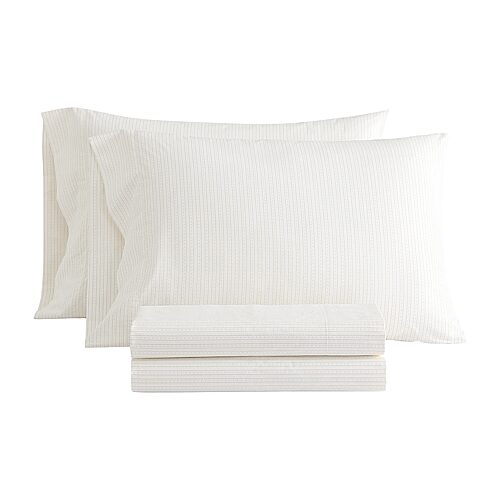 Click here for Martha Stewart Dottie Stripe Sheet Set  One Size... prices