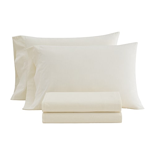 Click here for Martha Stewart Core Stripe Sheet Set  One Size  Ye... prices