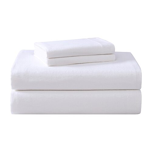 Click here for Laura Ashley Solid Cotton Flannel 3-Pc. Sheet Set... prices