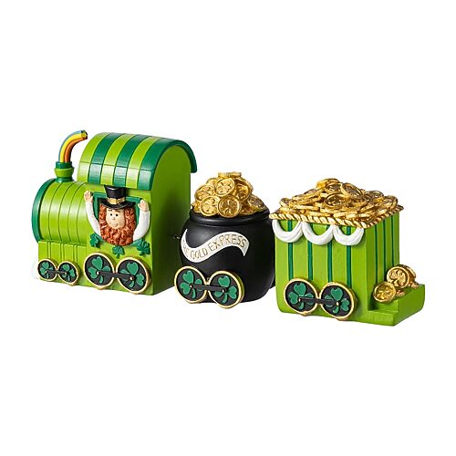 Click here for Glitzhome Wooden Shamrock 3-pc. St. Patricks Day T... prices