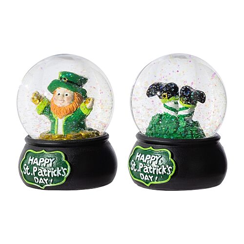 Click here for Glitzhome 4 Resin Leprechaun Waterglobs St. Patric... prices