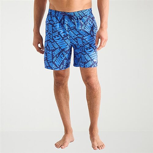 Click here for Nike Mens Drawstring Waist 7 Logo Swim Trunks  Sma... prices