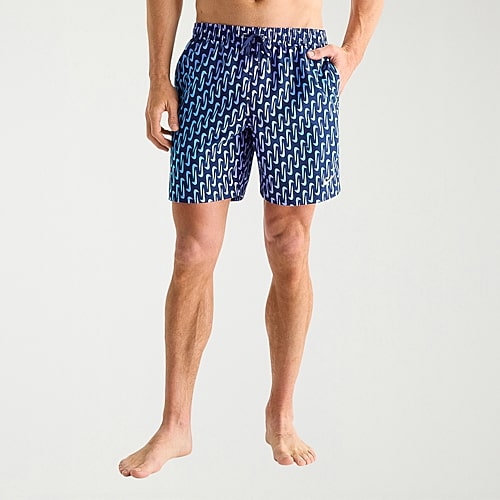 Click here for Nike Mens DRAWSTRING WAIST 7 Logo Swim Trunks  Lar... prices