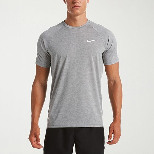 Click here for Nike Mens Short Sleeve Swim Shirt  Large  Gray prices