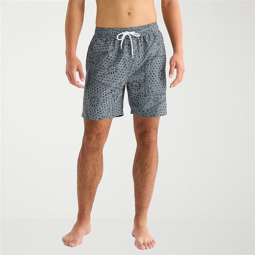 Click here for Arizona Mens 6 1/2 Animal Swim Trunks  Small  Gray prices