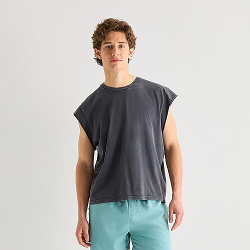 Click here for Arizona Mens Crew Neck Sleeveless Muscle T-Shirt... prices