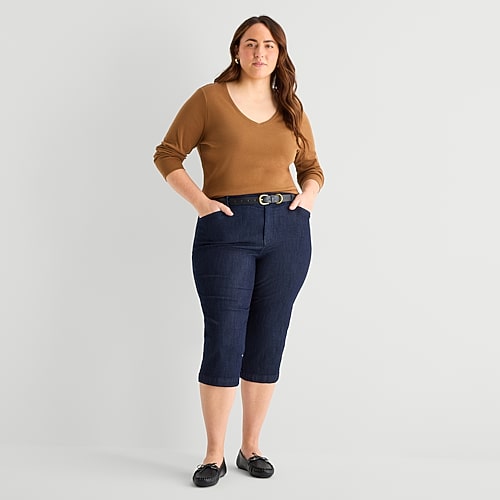 Click here for St. Johns Bay Womens Plus Secretly Slender Skinny... prices
