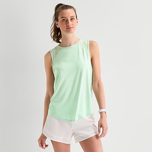 Click here for Xersion Mesh Womens Crew Neck Sleeveless Active Ta... prices