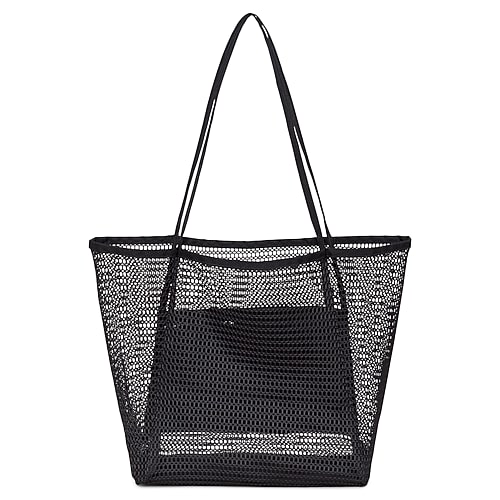 Click here for Mixit Mesh Tote Bag  One Size  Black prices
