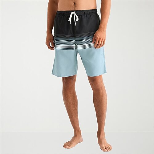 Click here for Burnside Mens Drawstring Waist 8 Striped Swim Trun... prices