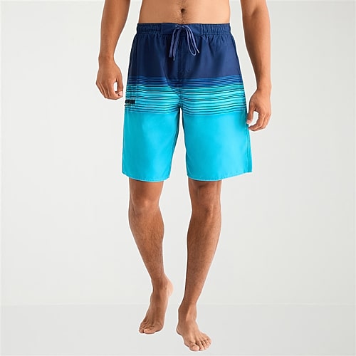 Click here for Burnside Mens Drawstring Waist 8 Striped Swim Trun... prices