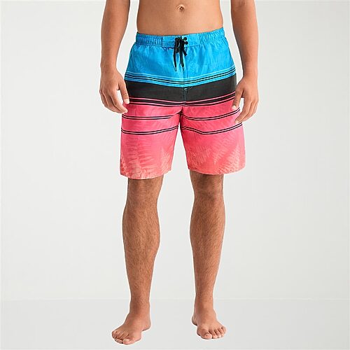 Click here for Burnside Mens Drawstring Waist 8 Striped Swim Trun... prices