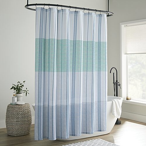 Click here for Home Expressions Rugby Stripe Shower Curtain  One... prices