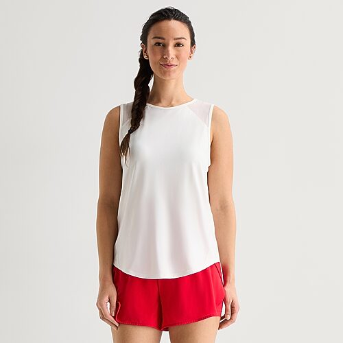 Click here for Xersion Mesh Womens Crew Neck Sleeveless Active Ta... prices