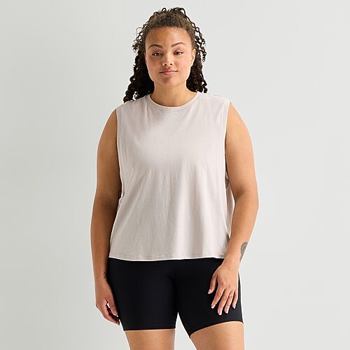 Click here for Xersion Womens Crew Neck Sleeveless Active Plus Ta... prices