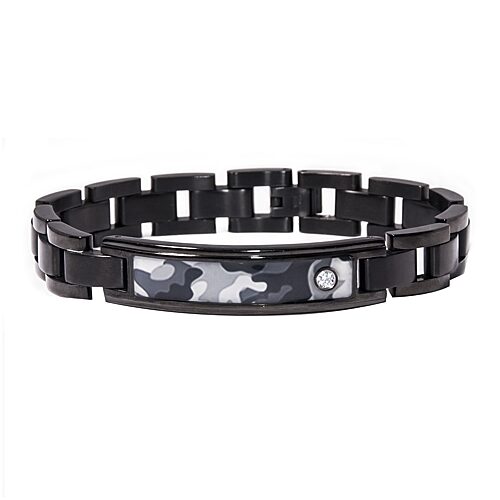 Click here for Mens Diamond-Accent Stainless Steel Camouflage ID... prices