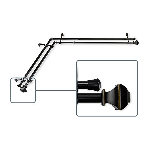 Click here for Rod Desyne Marion Corner Double Curtain Rod  One S... prices