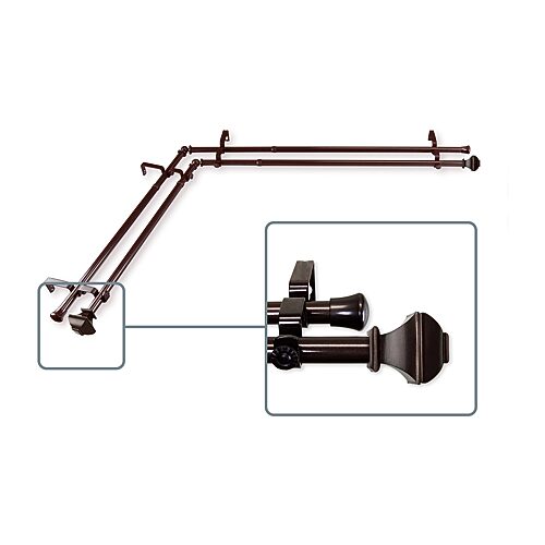 Click here for Rod Desyne Marion Corner Double Curtain Rod  One S... prices