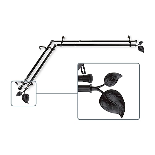 Click here for Rod Desyne Ivy Corner Double Curtain Rod  One Size... prices