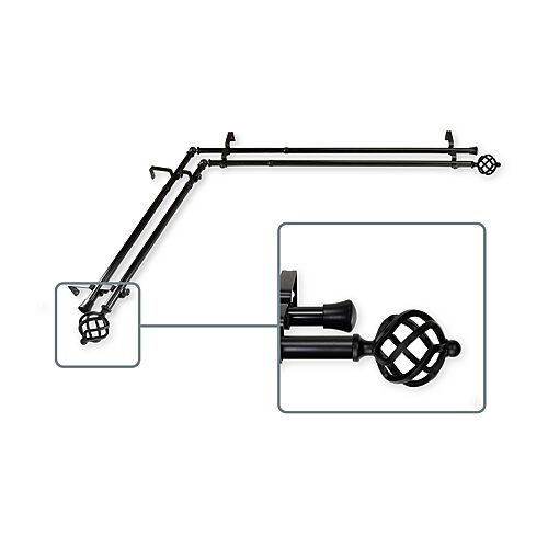 Click here for Rod Desyne Twist Corner Double Curtain Rod  One Si... prices