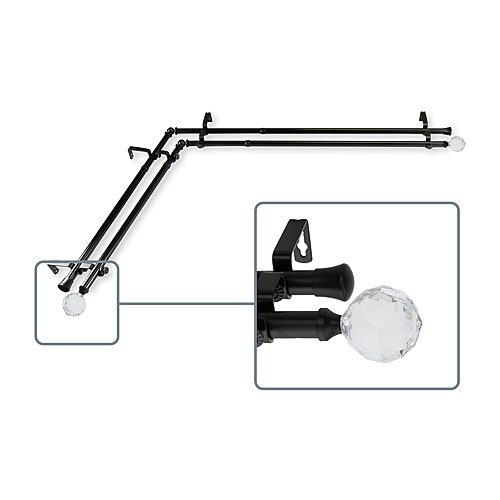 Click here for Rod Desyne Faceted Corner Double Curtain Rod  One... prices