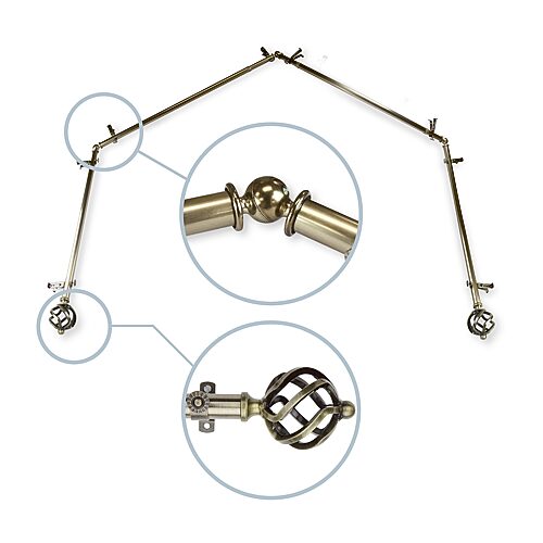 Click here for Rod Desyne Twist 4 Sided Bay Window Rod  One Size... prices