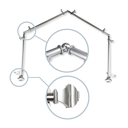 Click here for Rod Desyne Marion 4 Sided Bay Window Rod  One Size... prices