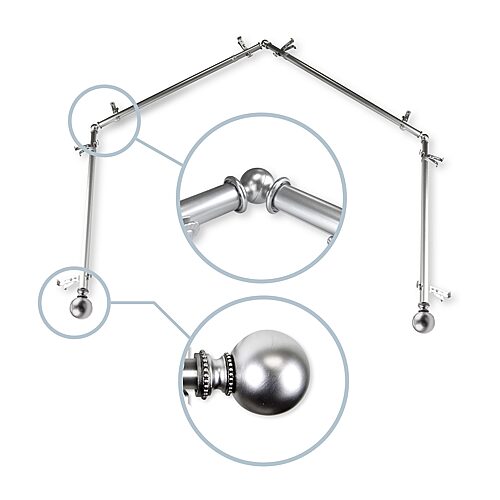 Click here for Rod Desyne Jordana 4 Sided Bay Window Rod  One Siz... prices