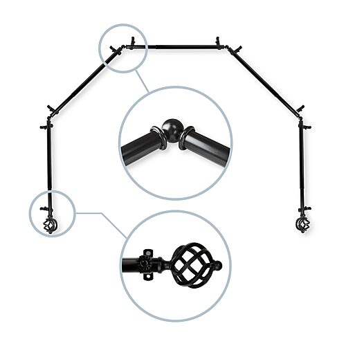 Click here for Rod Desyne Twist 5 Sided Bay Window Rod  One Size... prices