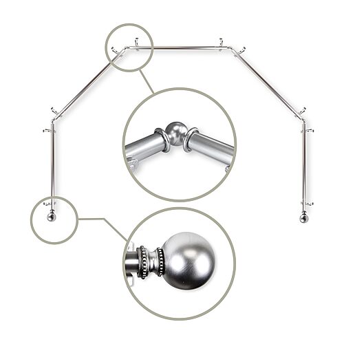 Click here for Rod Desyne Jordana 5 Sided Bay Window Rod  One Siz... prices