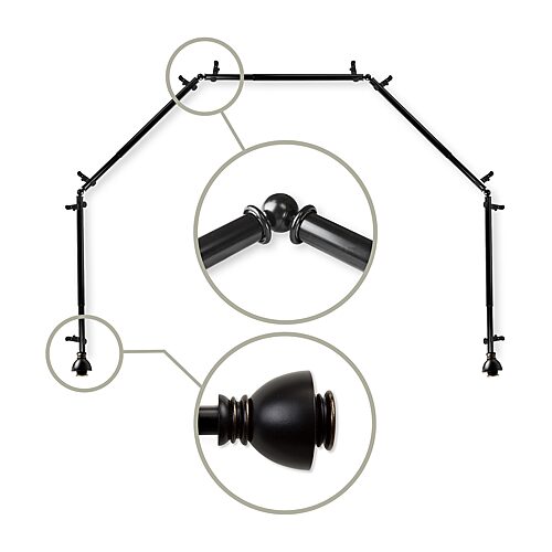 Click here for Rod Desyne Alma 5 Sided Bay Window Rod  One Size... prices