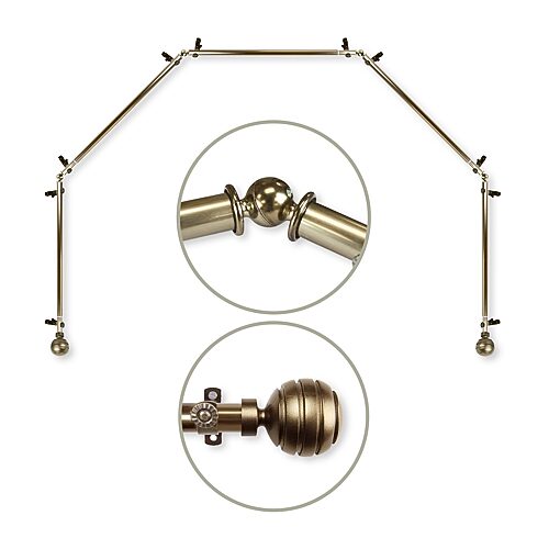 Click here for Rod Desyne Poise 5 Sided Bay Window Rod  One Size... prices