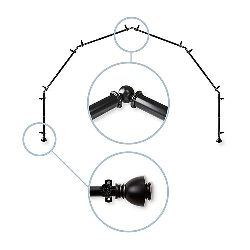 Click here for Rod Desyne Alma 6 Sided Bay Window Rod  One Size... prices