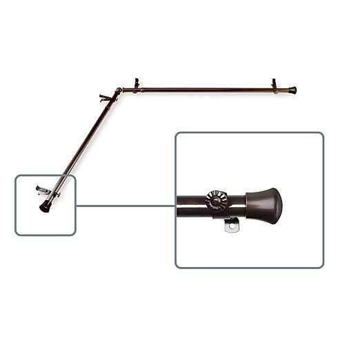 Click here for Rod Desyne Corner 13/16 IN Adjustable Curtain Rod... prices