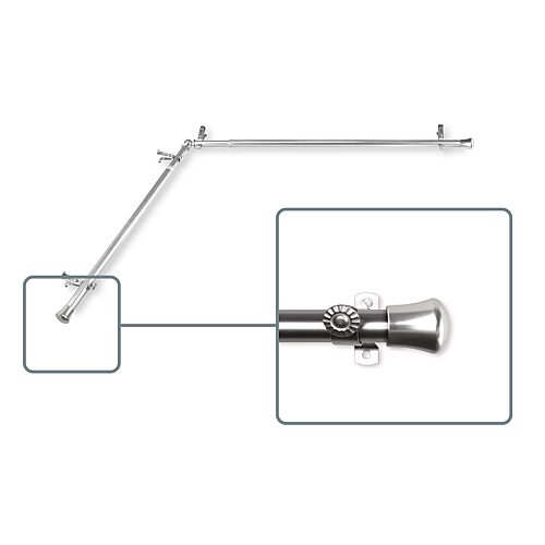 Click here for Rod Desyne Corner 13/16 IN Adjustable Curtain Rod... prices