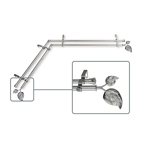 Click here for Rod Desyne Ivy Corner Double Curtain Rod  One Size... prices