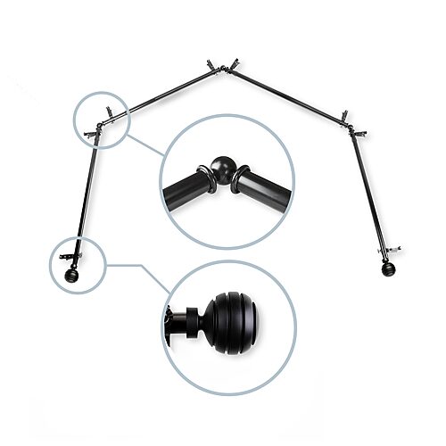 Click here for Rod Desyne Poise 4 Sided Bay Window Rod  One Size... prices