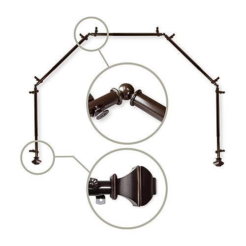 Click here for Rod Desyne Marion 5 Sided Bay Window Rod  One Size... prices
