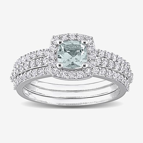 Click here for Modern Bride Gemstone Womens Genuine Blue Aquamari... prices