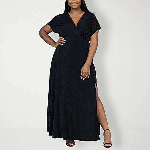 Click here for Plus Size 24/7 Comfort Apparel Front Slit Empire W... prices