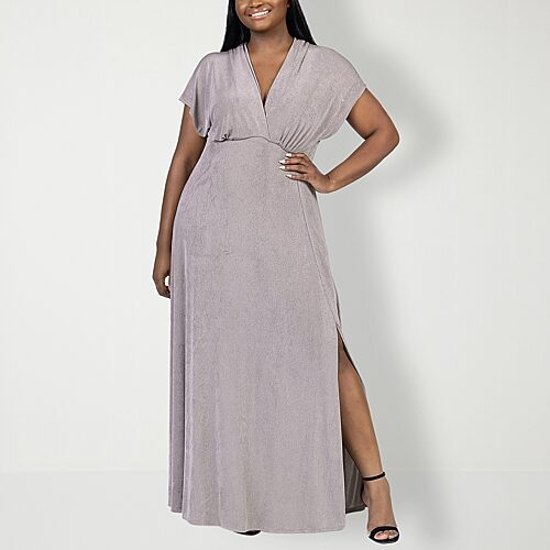 Click here for 24seven Comfort Apparel Plus Size Front Slit Empir... prices