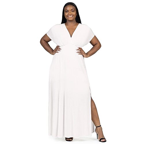 Click here for Plus Size 24/7 Comfort Apparel Front Slit Empire W... prices