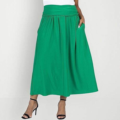 Click here for Plus Size 24/7 Comfort Apparel Flow A-Line Maxi Sk... prices