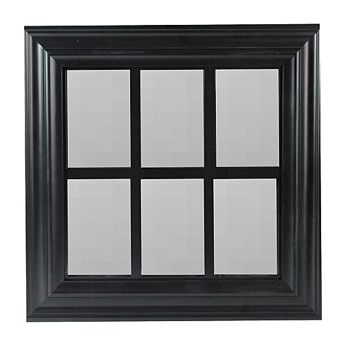 Northlight 17 Black Contemporary Square Rectangular Wall Mirror  One Size  Black