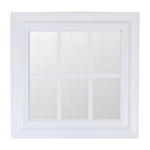 Click here for Northlight 17.5 White Mullions Square Wall Mirror... prices