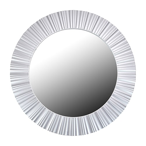 Click here for Northlight 20 Silver Contemporary Fluted Round Wal... prices