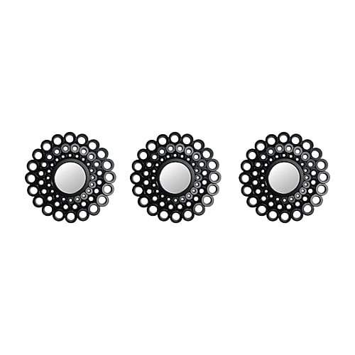 Click here for Northlight 9.5 Black Cascading Angular Orb Wall Mi... prices