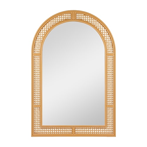 Click here for Northlight 36 Arched Lattice Weaved Wall Mirror  O... prices