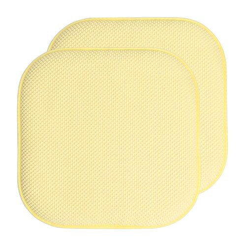 Sweet Home Collection Honeycomb Memory Foam Non-Slip Chair Pads