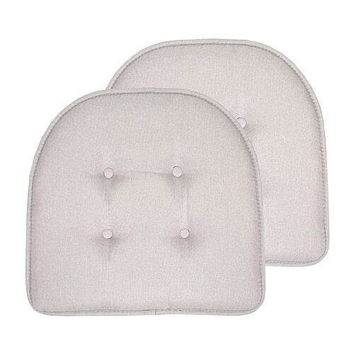 Sweet Home Collection Solid U-Shaped Memory Foam Chair Cushions